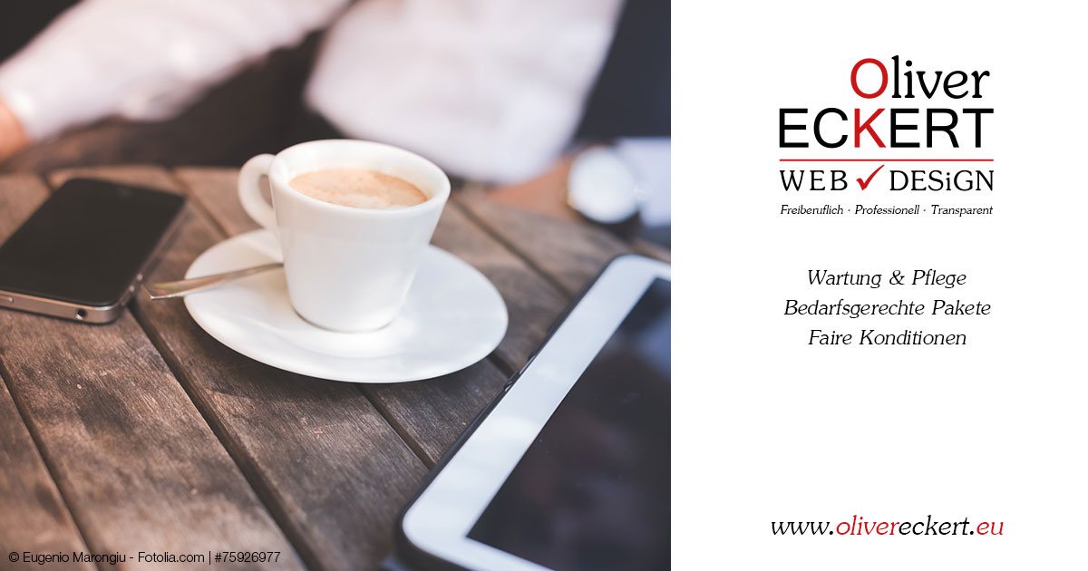 Wartung & Pflege - Oliver Eckert Webdesign